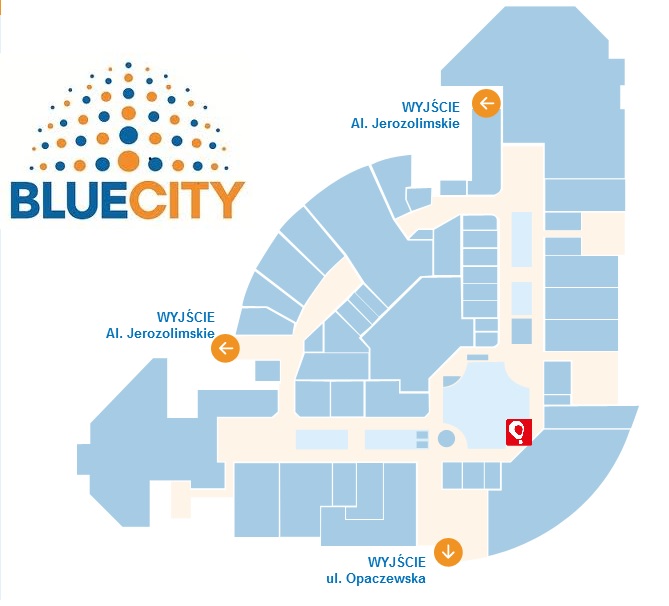 Blue City mapka | WyjatkowyPrezent